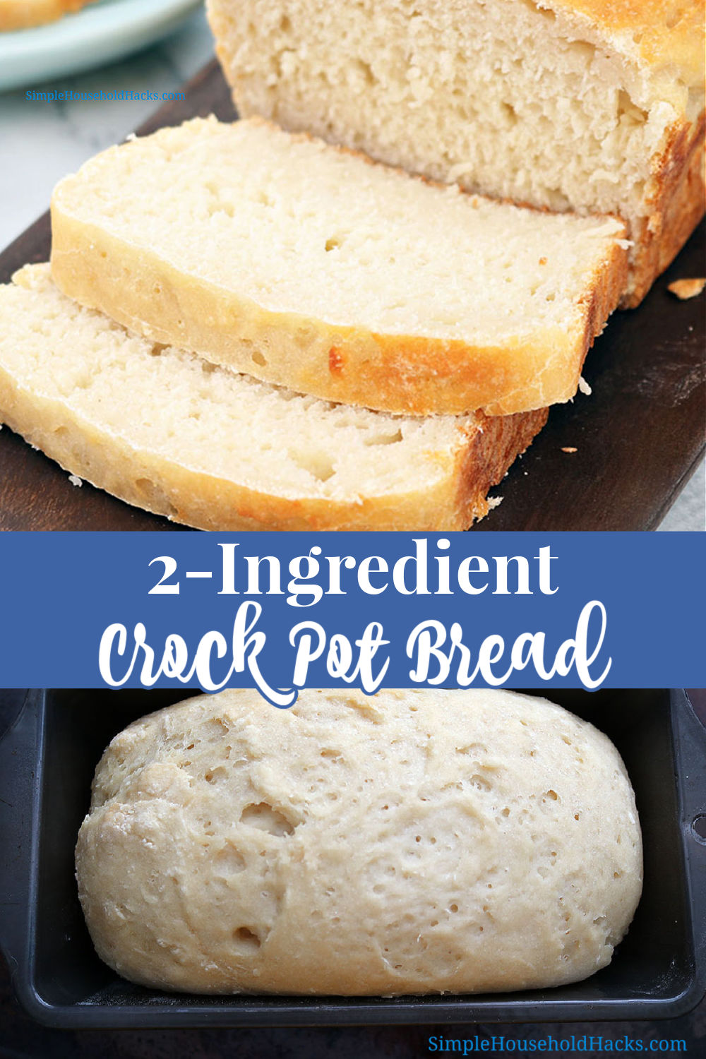 Crockpot Bread Recipe - Easy 2-Ingredient Bread Recipe